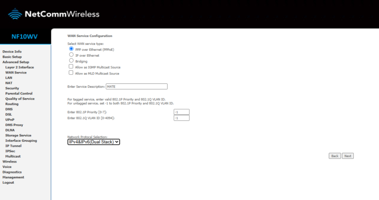How to setup your NetComm NF10WV modem for nbn FTTN/FTTB