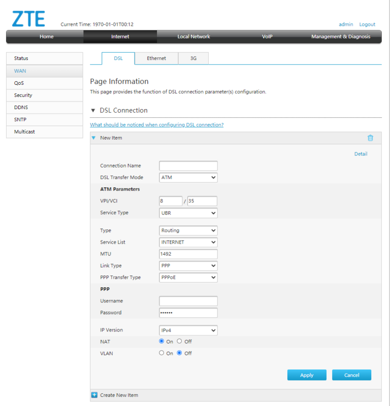 ZTE H268A modem guide – ADSL