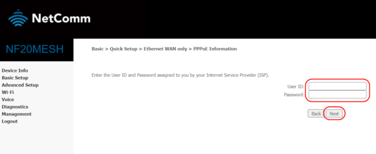 How to setup your NetComm NF20 modem for nbn