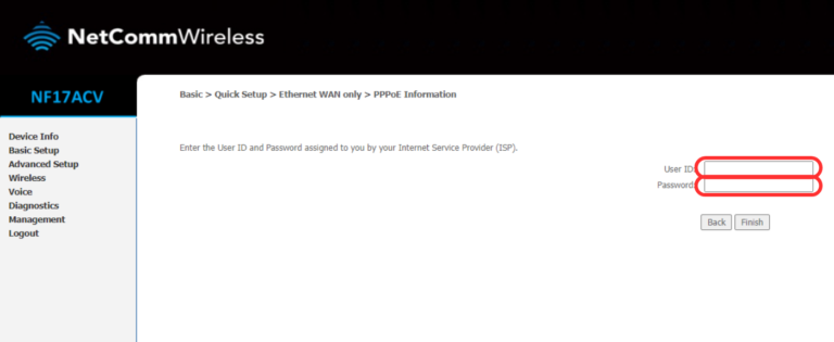 How to setup your NetComm NF17ACV modem for nbn