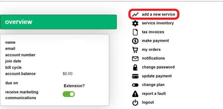 Use our app/self-care portal to move address