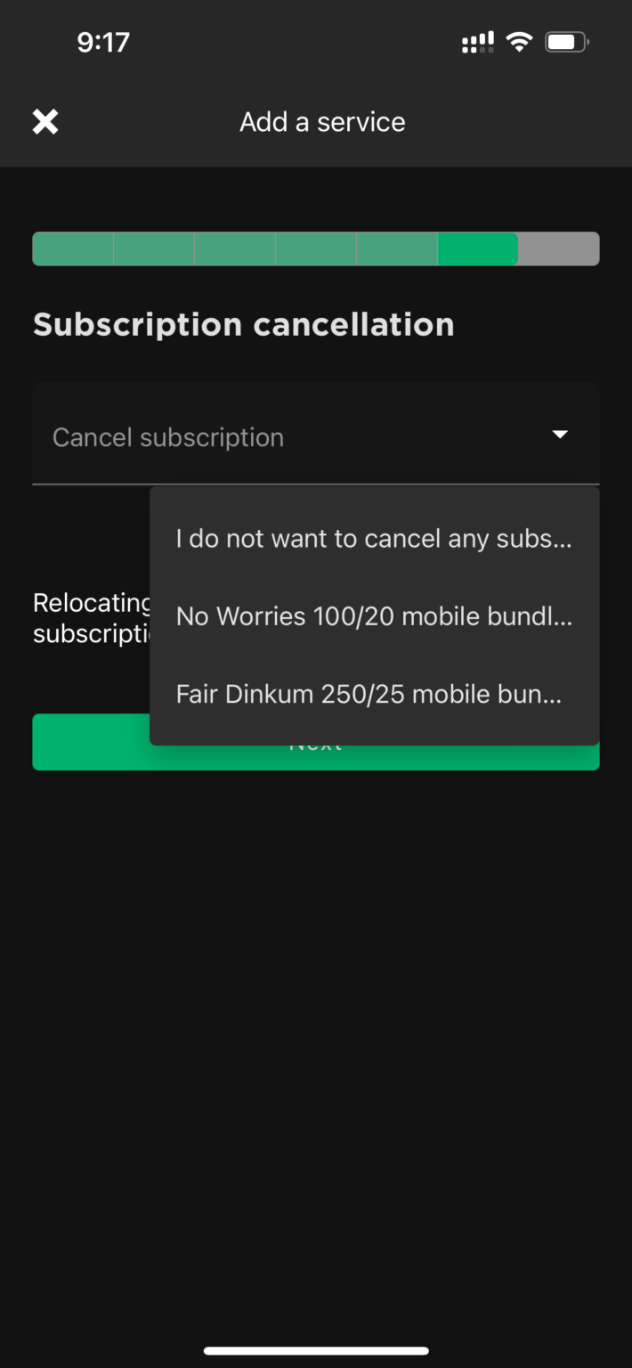 Use our app/self-care portal to move address